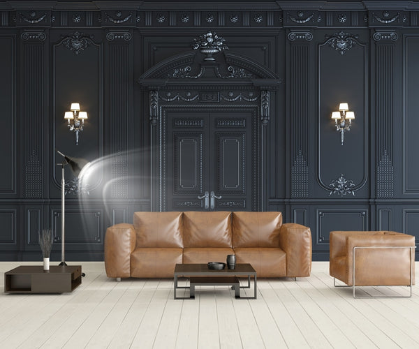European golden light box Wallpaper IDCWP-DZ-000196 – IDecoRoom