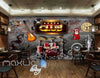 Club Poster With Music Icons Art Wall Murals Wallpaper Decals Prints D ...