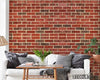 Red Brick Wall Pattern Living Room Art Wall Murals Wallpaper Decals Pr ...