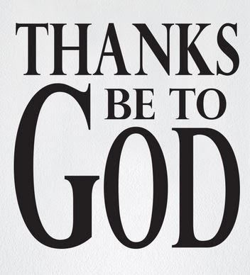 customer image Thanks be to God print on white vinyl – IDecoRoom